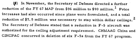 ROCAF F-5A/B Program in CINCPAC History Series (Part 2) – TaiwanAirBlog